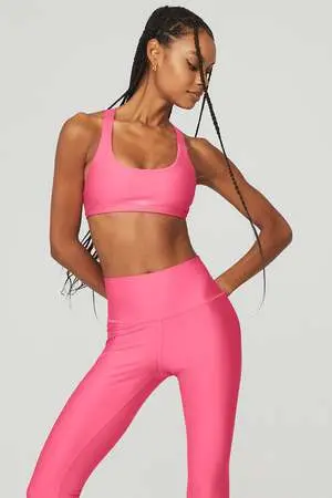 Alo Yoga Airlift Take Charge Bra - Pink Fuchsia | Editorialist